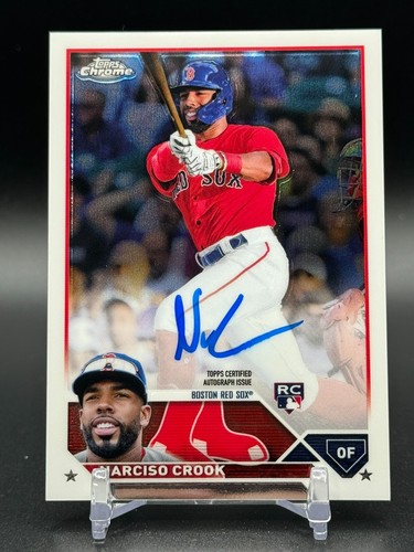 Narciso Crook - 2023 Topps Chrome - RC Rookie On Card AUTO - Boston Red ...