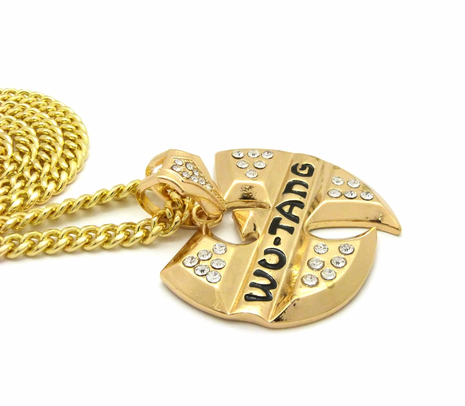 NEW WU TANG PENDANT & 6mm/30" CUBAN CHAIN HIP HOP NECKLACE - CP193G | eBay
