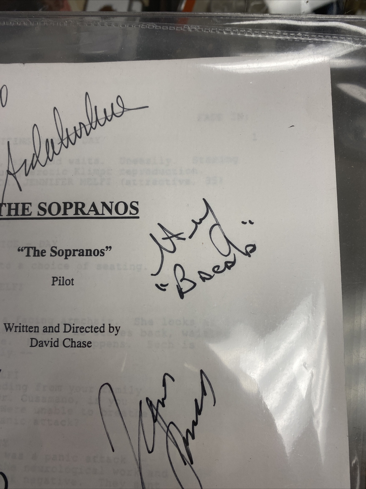 SOPRANOS SIGNED SCRIPT-GANDOLFINI-FALCO-IIlER-Turturro-more JSA Spence ...