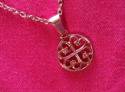 Jesus Cross Rose Gold Plated* Filigree Cross Pendant Chain #40 | eBay