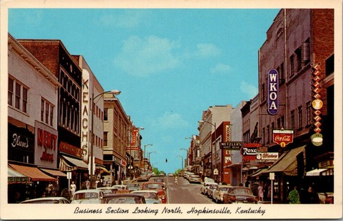 Hopkinsville KY~Main Street~Keach's~Blum's Store~WKOA Radio~Little Chef ...
