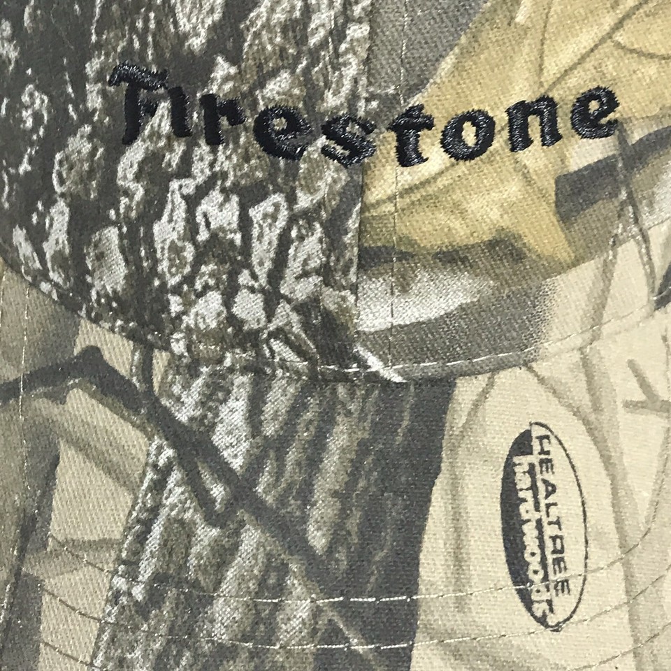 Reeltree Firestone Tires Logo Camo Hat Baseball Cap NEW | eBay