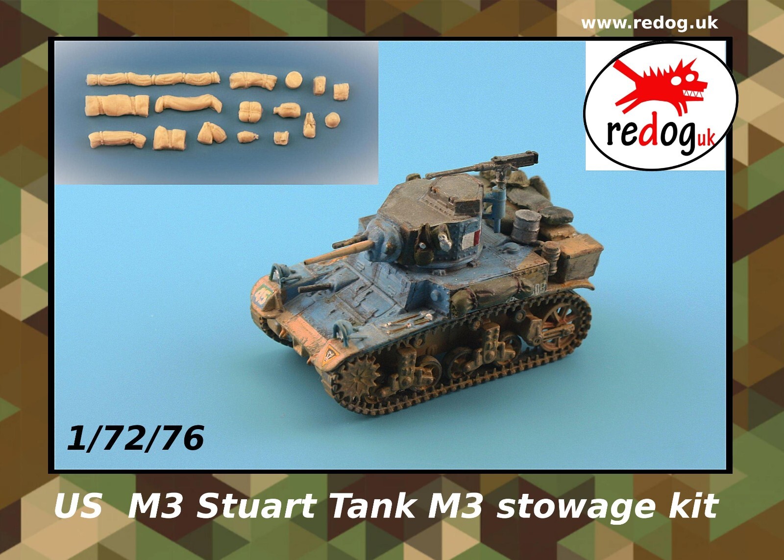 1:72 M3 Stuart Honey Tank Stowage Kit Accessories | eBay UK