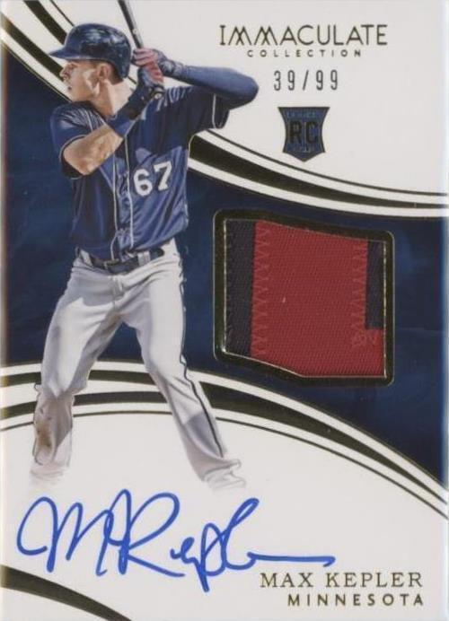 2016 Panini Immaculate Collection - Rookie Auto Patch Max Kepler #119 / ...