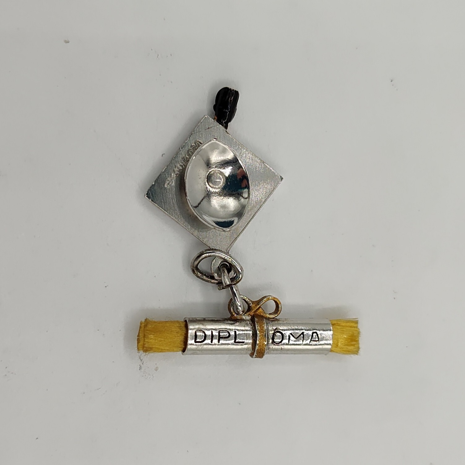 Vtg Griffith Graduation Cap & Diploma Charm Enamel St… - Gem