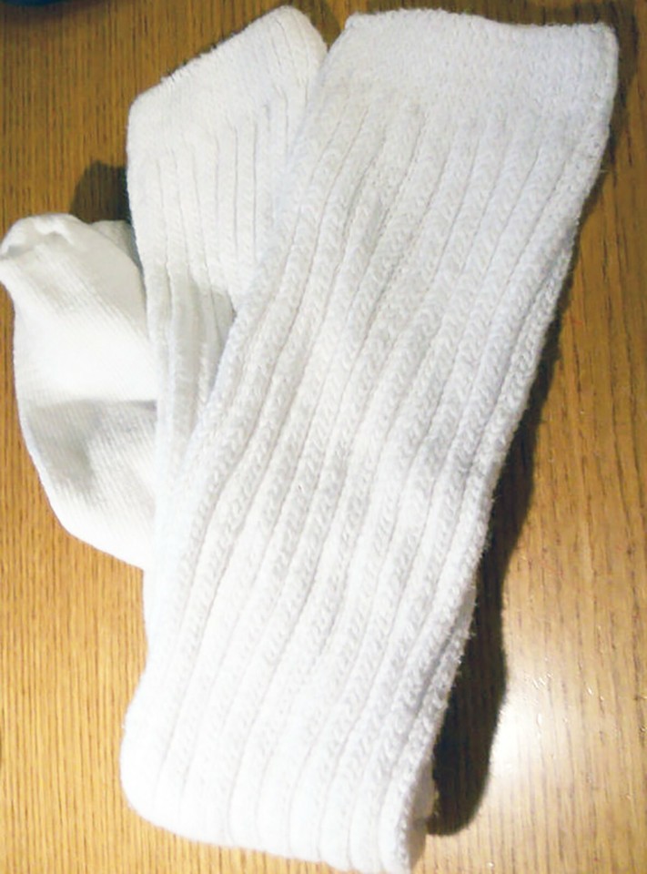 TAMARA Hooters WingHouse Extra Long SLOUCH SOCKS Pantyhose Name Tag ...