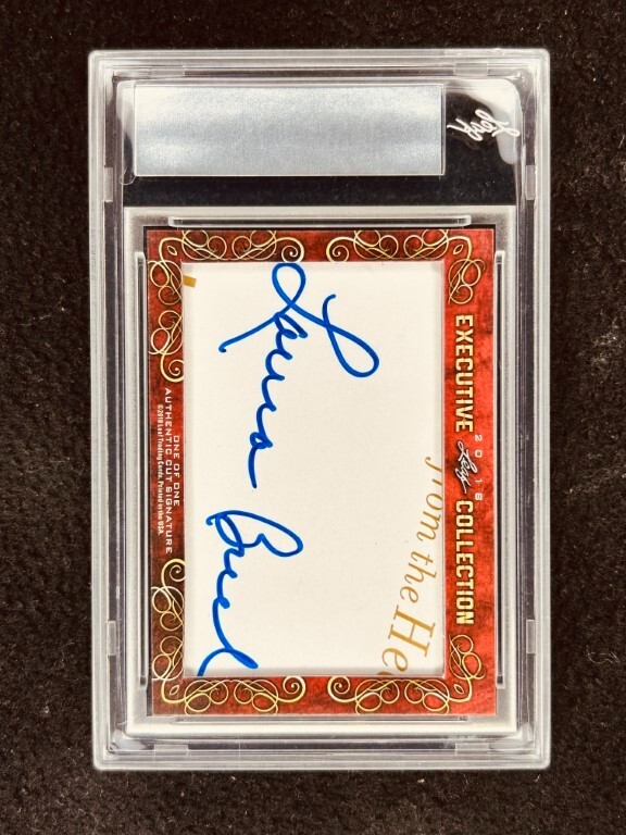 Barbara Laura Bush 2018 Leaf Masterpiece Cut Signature signed autograph ...