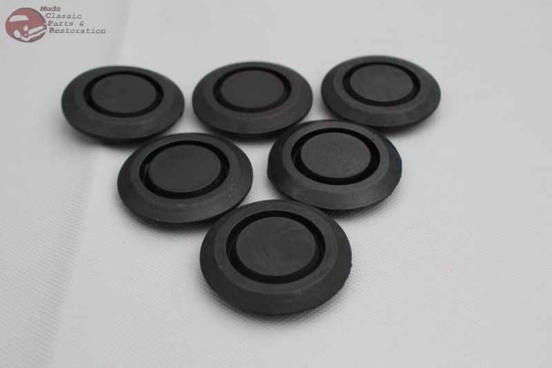 Chevy GM Rubber Round Trunk Floor Pan Drain Plugs Set of 6 Camaro Nova ...