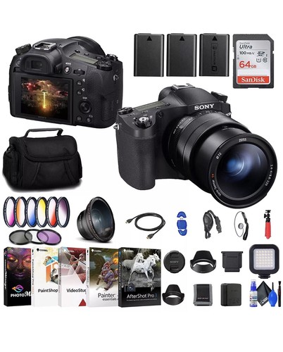 Sony Cyber-shot DSC-RX10 IV Digital Camera + Filter Kit + Wide Angle ...