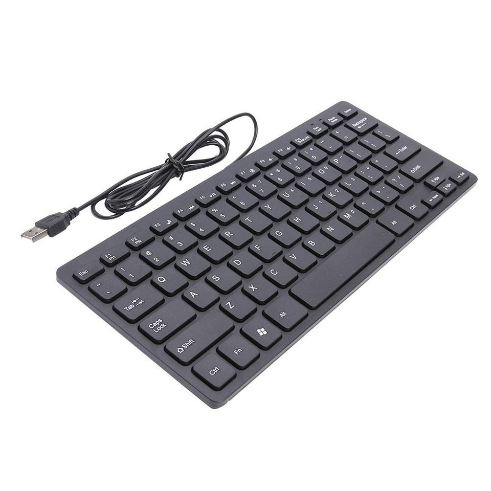 K1000 Super Slim USB Mini Multimedia Wired Keyboard Waterproof Kaypad ...
