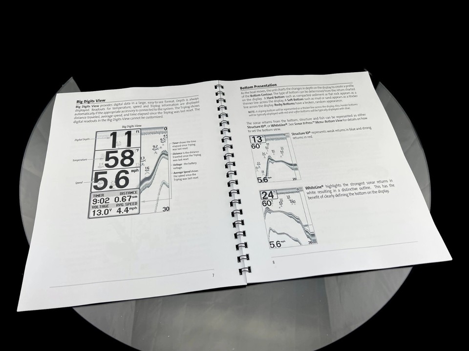 Humminbird 585c Fish Finder Operators Manual User Guide Instructions | eBay