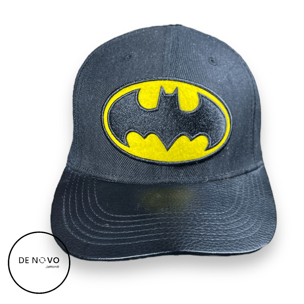 Batman Men’s Embroidered Logo Snapback Hat OSFM Black… - Gem