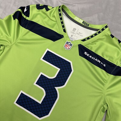 Nike Seattle Seahawks Russell Wilson Color Rush Legend Jersey Sz SMALL ...