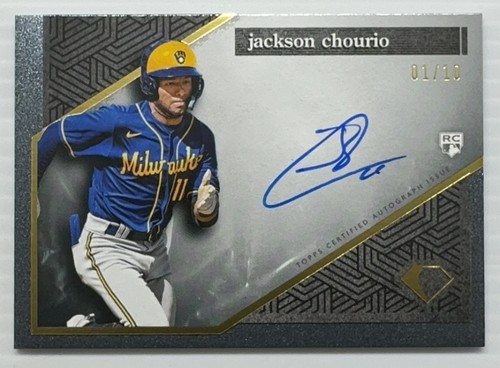 2024 Diamond Icons Jackson Chourio Black Rookie Auto Autograph RC #1/10 ...
