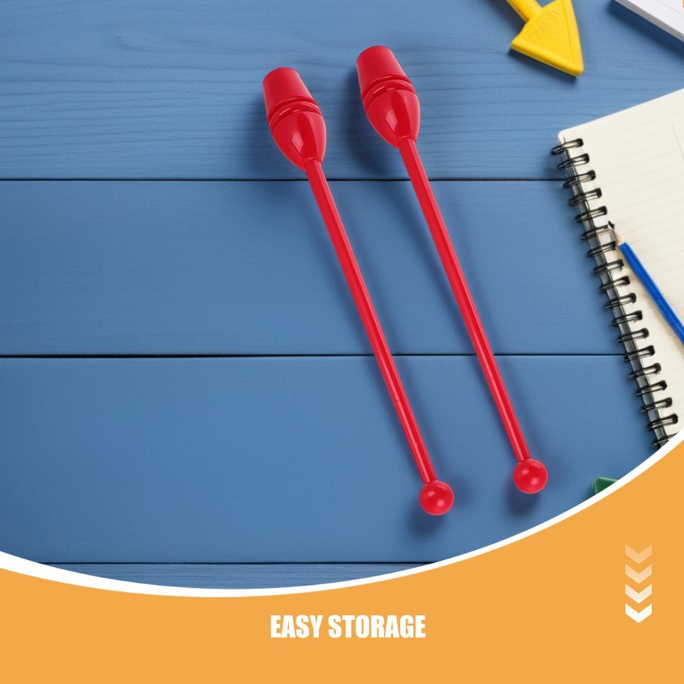 2 Pcs Rhythmic Gymnastics Pins Juggling Sticks Girls Ribbon Wand | eBay ...