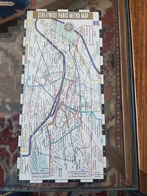 Streetwise Paris Metro Map - Laminated Paris Public Transportation Map ...