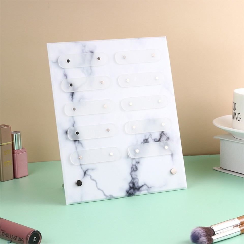 Detachable Nail Sample Display Stand Marble Pattern Nail Color Chart ...