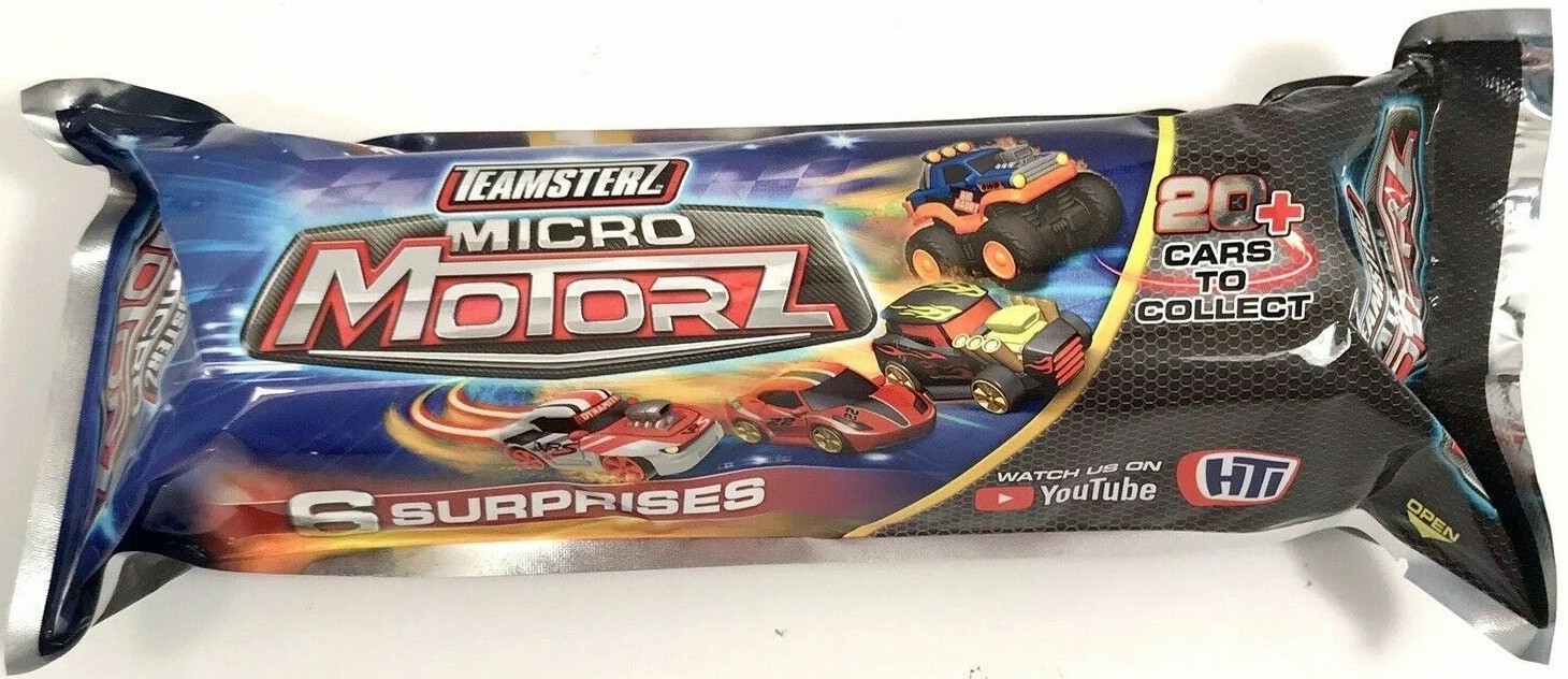 Lot 3 Teamsterz Micro Motorz Toy Car 6 Surprise Capsules Blind Pack ...