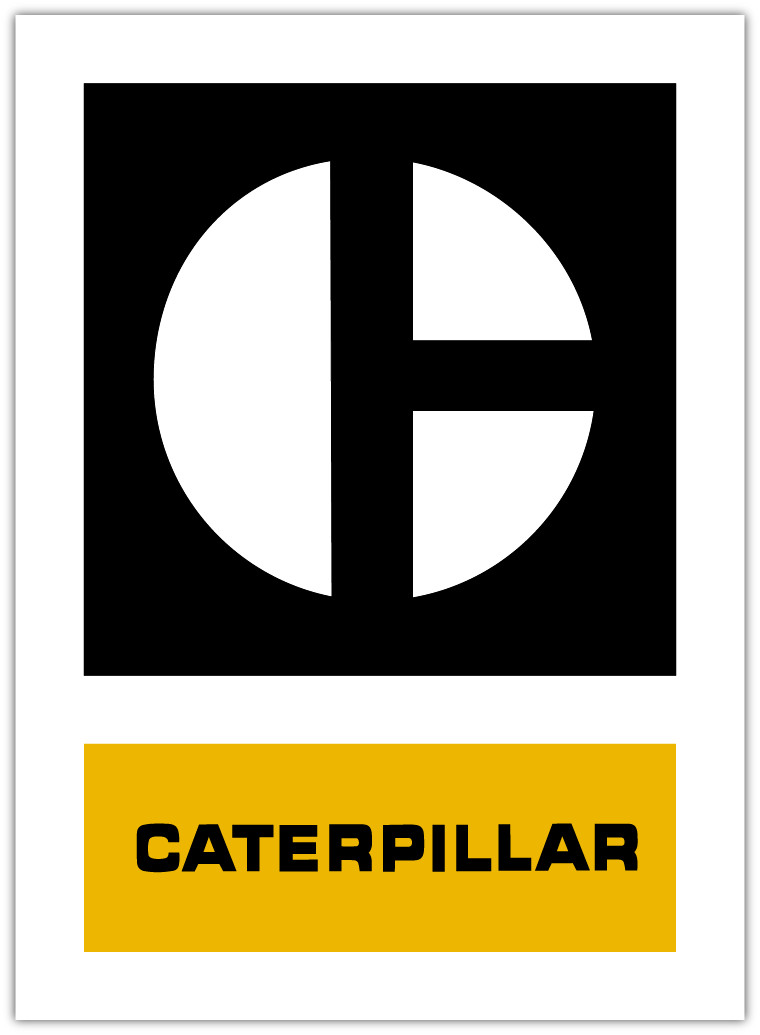 Caterpillar Logo Stickers