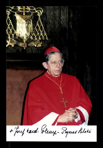 Jozef Kardinal Glemp 1929-2013 Erzbischof von Warschau Signiert # BC ...