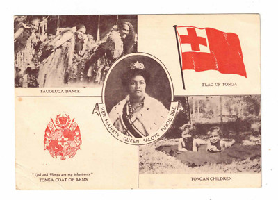 Vintage Postcard - 1943 - Queen Salote Tubou, Tin Can Mail. Tonga. | eBay