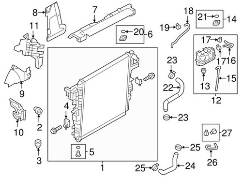 21410-1LA0A Nissan Radiator assy 214101LA0A, New Genuine OEM Part | eBay