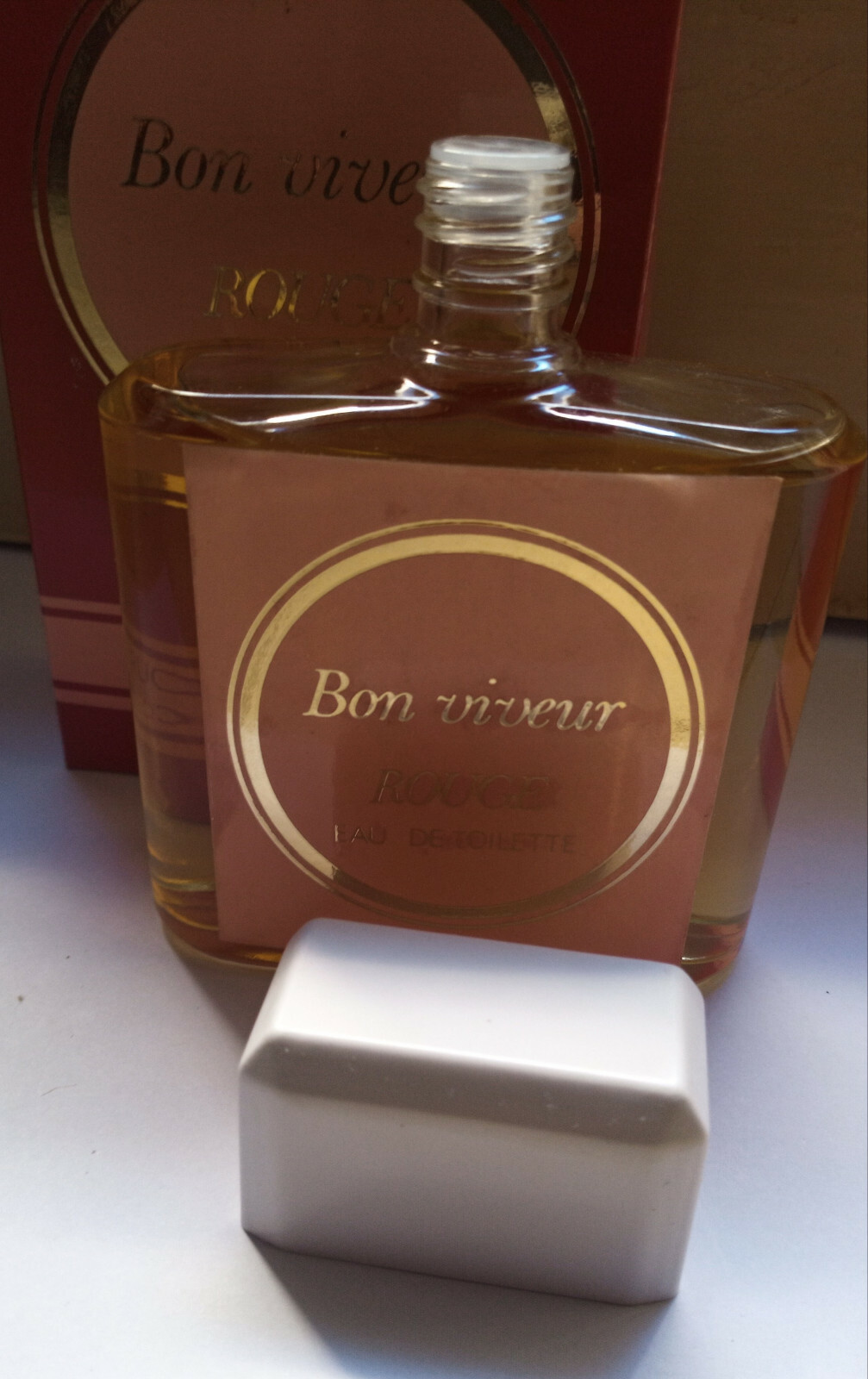 Vintage Bon viveur eau de Toillette Rouge womens 70s Splash 110 ml 3.5 ...