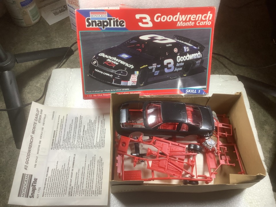 Monogram 1996 SnapTite Dale Earnhardt Goodwrench Monte Carlo # 3 Model ...