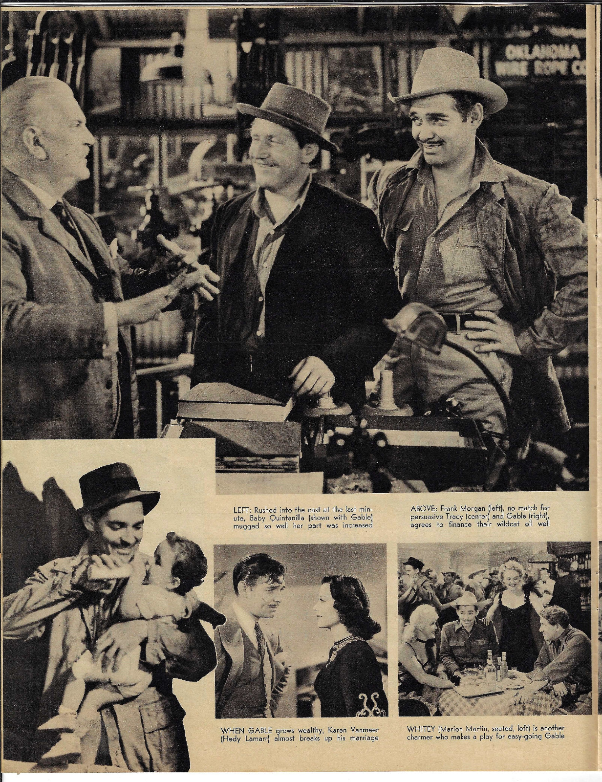 Movie & Radio Guide (8/40) Linda Darnell, Clark Gable, Joan Blondell ...