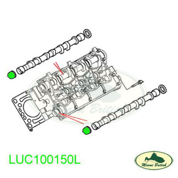 LAND ROVER CAMSHAFT OIL SEAL SET x2 FREELANDER V6 LUC100150L VR | eBay