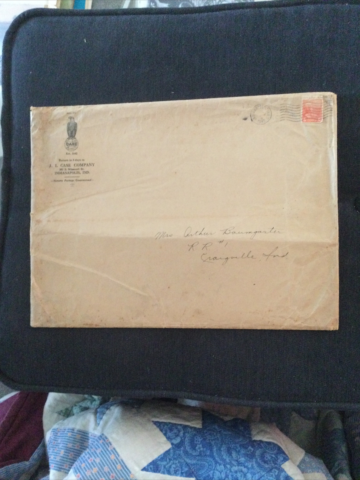 JI Case Company Thresher Steam Engine Vintage Envelope 1942 | eBay