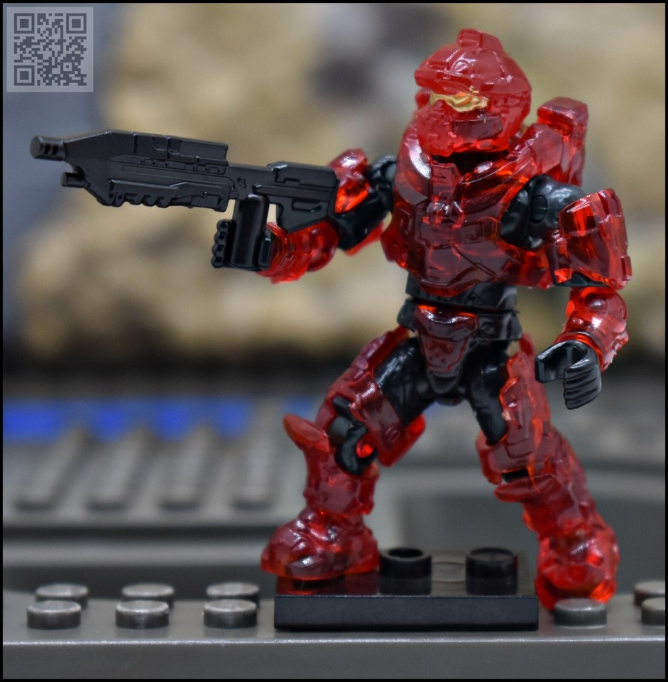HALO MEGA CONSTRUX TRANSLUCENT RED SPARTAN CENTURION FPJ24 DAMAGE BOOST ...