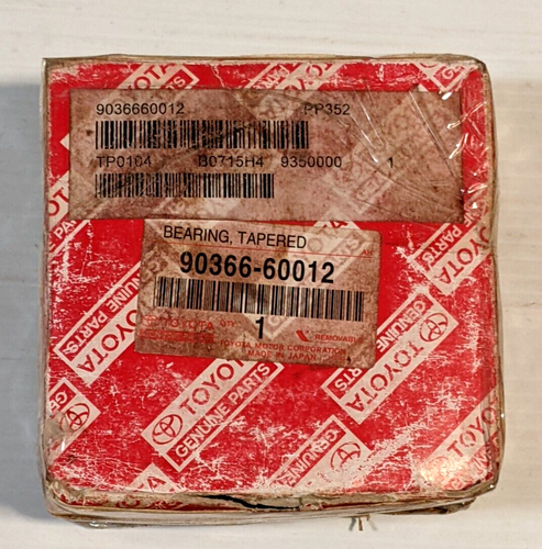 NOS Genuine TOYOTA BEARING TAPERED 90366-60012 For Rear Axle Hub Inner ...
