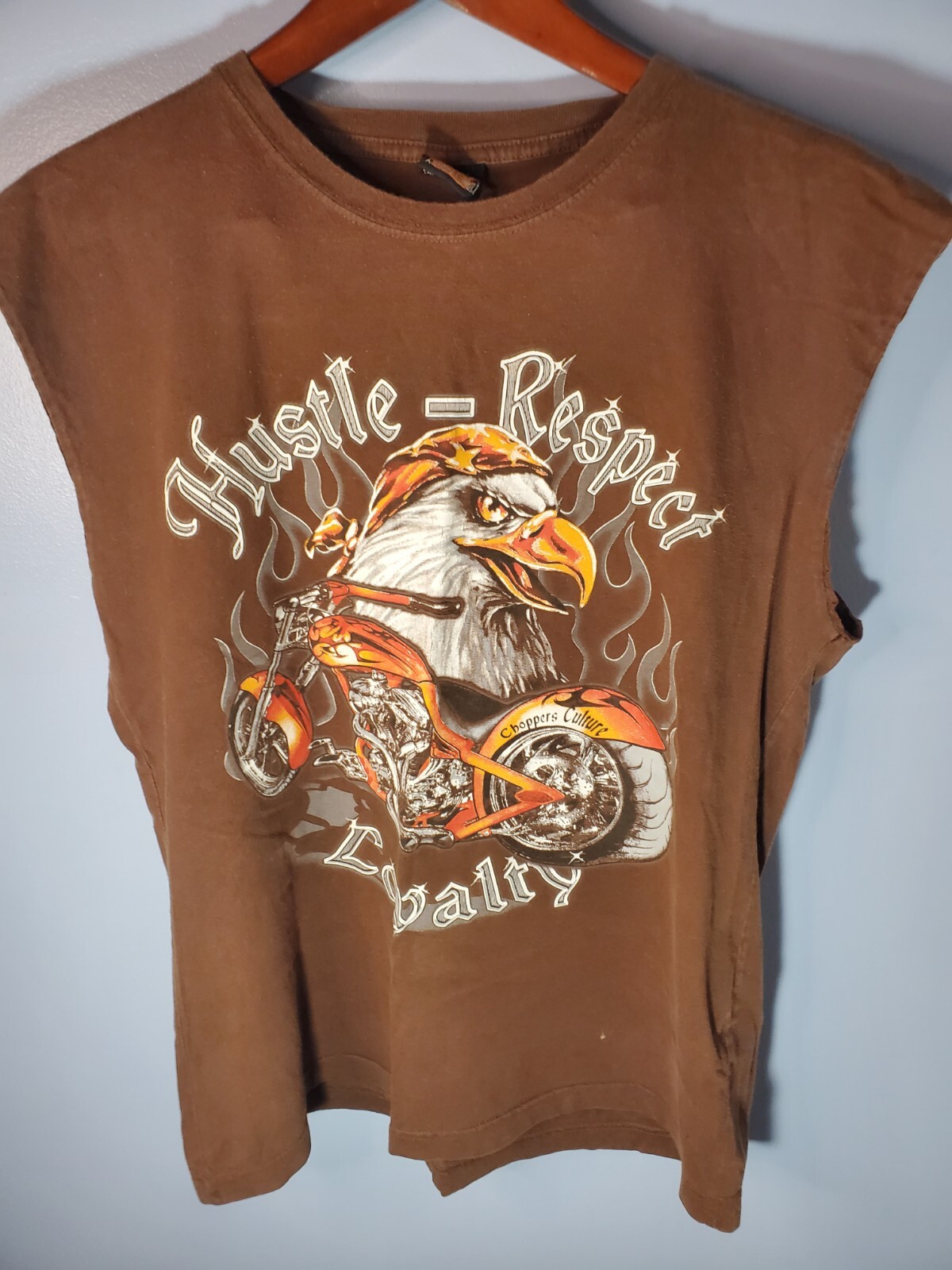 chopper motorcycle Licensed Product Muscle Tee Men Si… - Gem