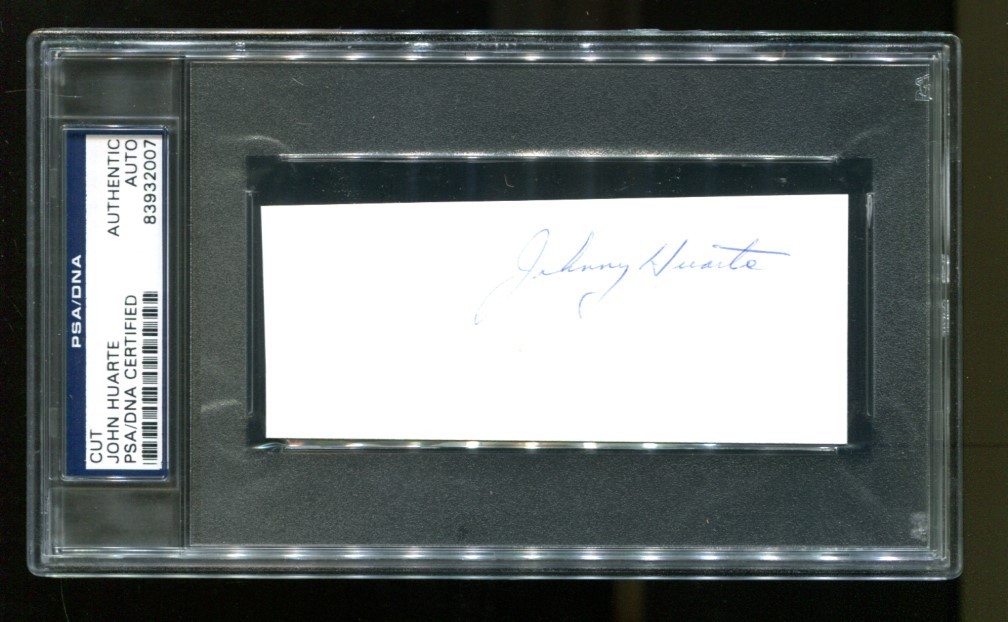 John Huarte Signed Cut 2x5 Autographed Notre Dame Heisman PSA/DNA ...