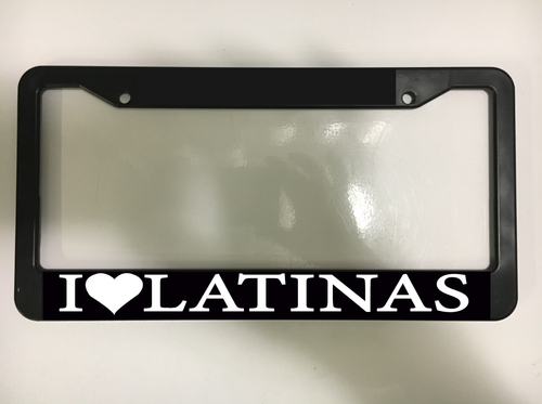 I Love Latinas Spanish Caribbean Funny Mami Latino Car License Plate ...
