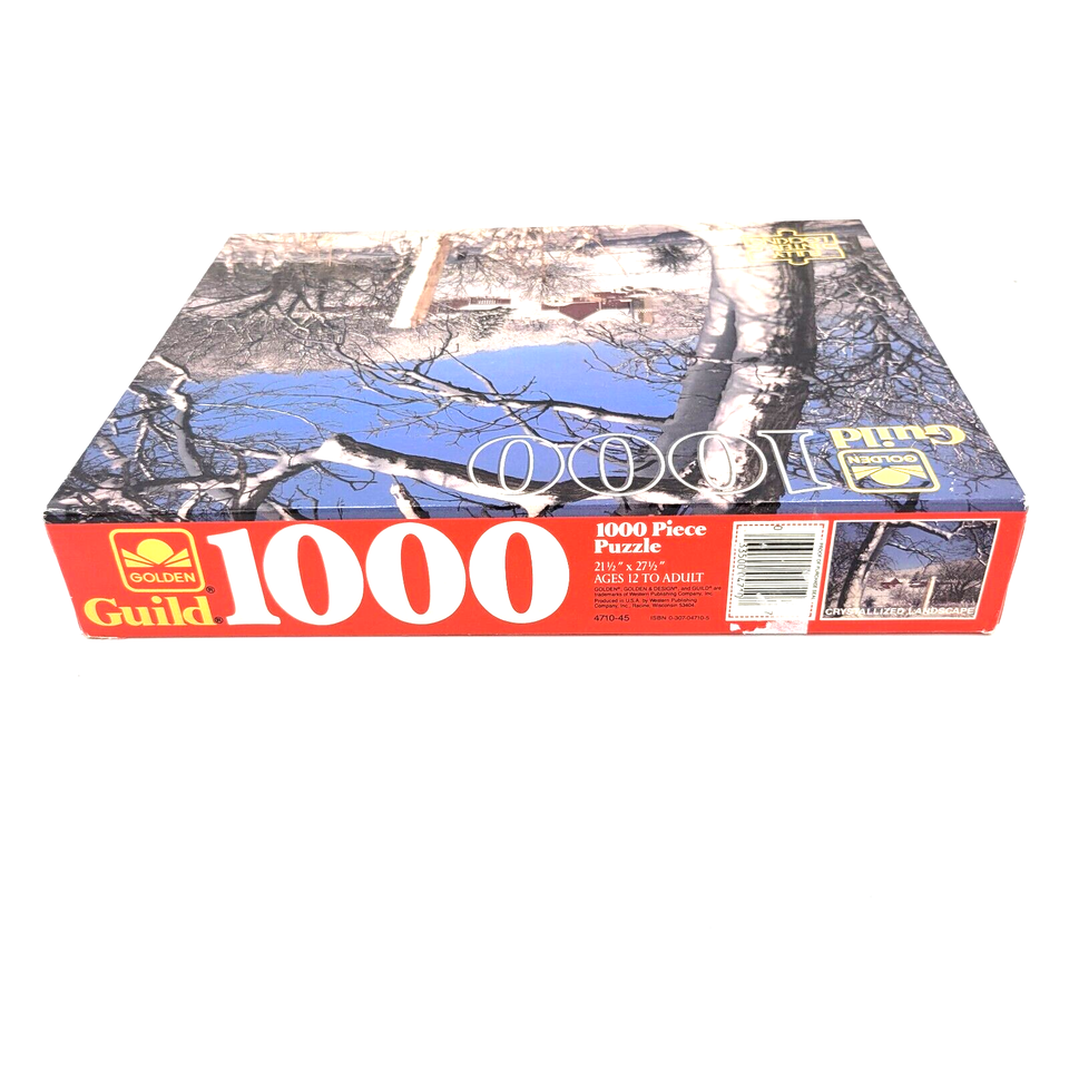 Golden Guild 1000 Piece Jigsaw Puzzle Winter Landscape Scene New ...