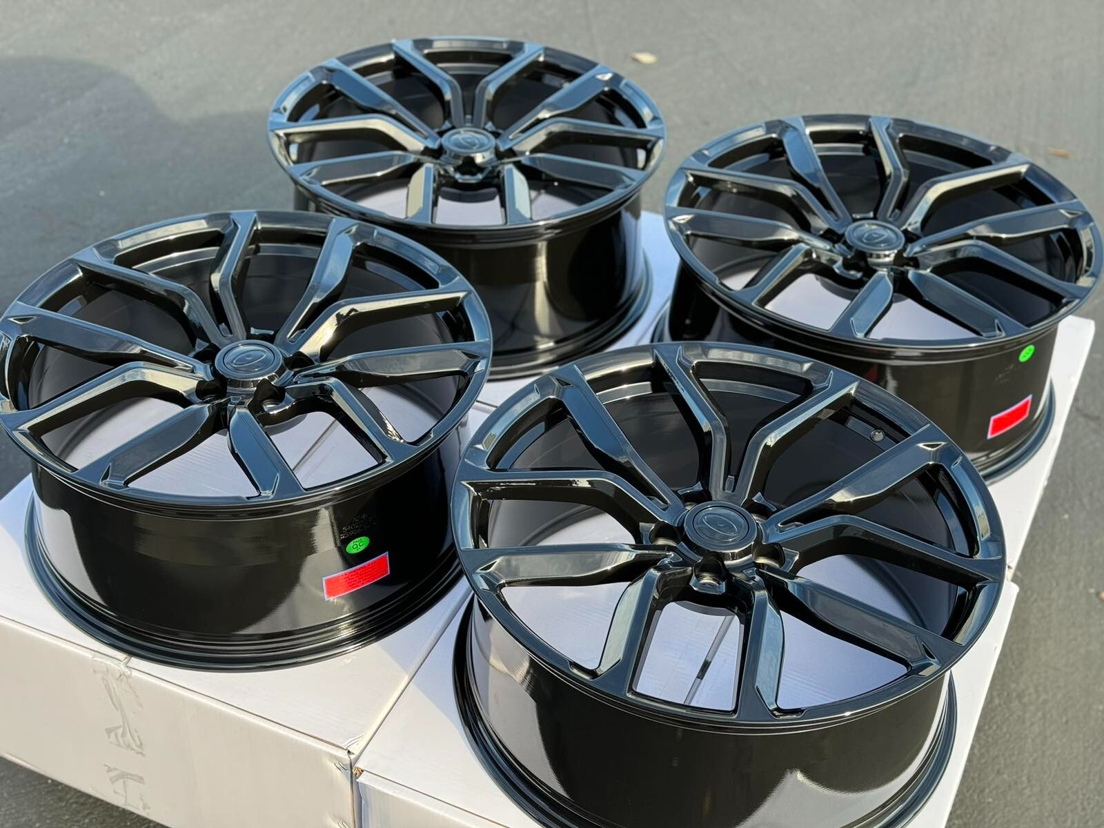 22" wheels rims Gloss Black Range Rover Autobiography HSE Sport Land ...