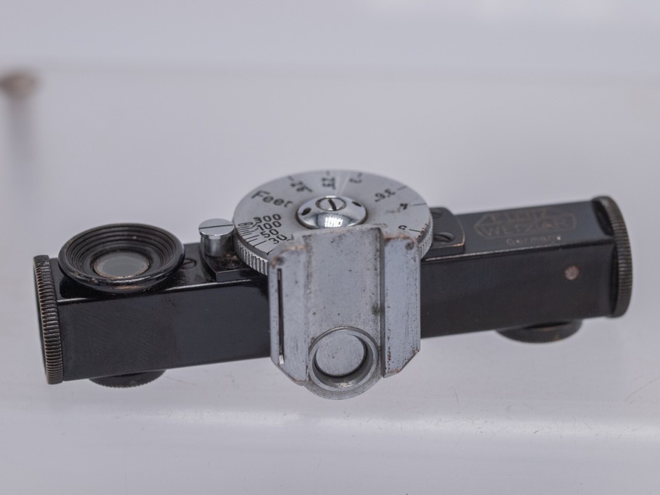 Leitz Leica FOKOS External Shoe Mounted Rangefinder Black Paint w/ Rare ...