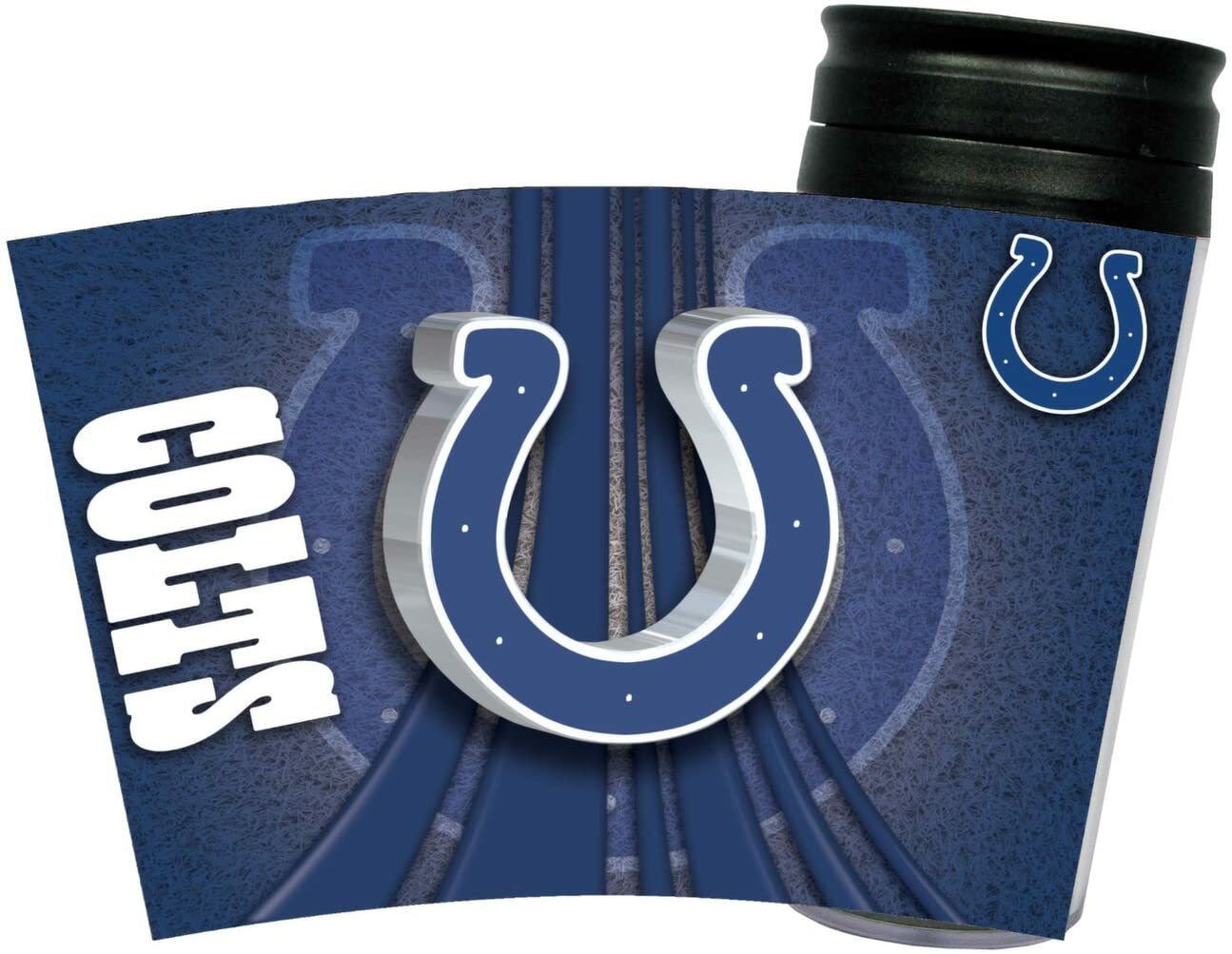 Indianapolis Colts Wrap Around 14 oz Insulated Travel Tumbler Mug ...