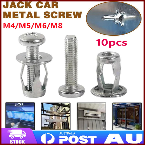 10X M4/M5/M6/M8 Jack Nuts Car Metal Screw Petal Screw Petal Nut ...