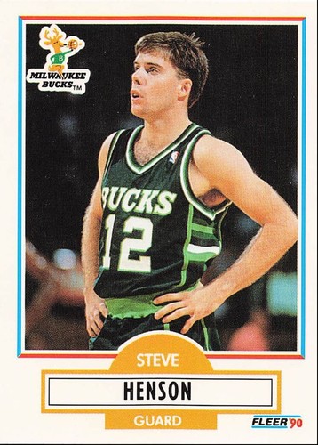 1990-91 Fleer Update Steve Henson Milwaukee Bucks #U-53 | eBay