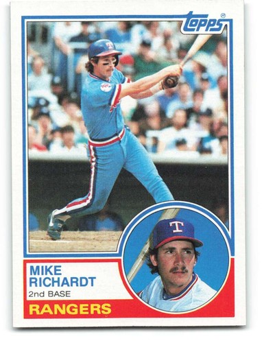 1983 Topps #371 Mike Richardt NM Near Mint Rangers | eBay