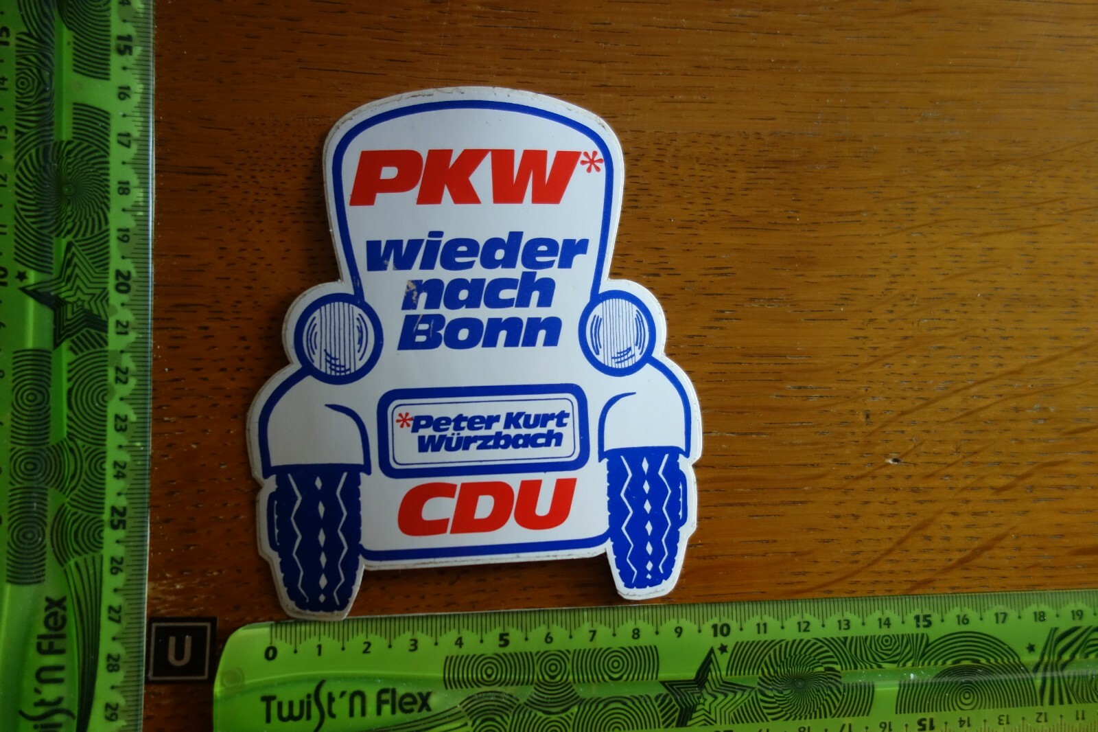 Alter Aufkleber Politik Partei CDU Peter Kurt Würzbach PKW | eBay