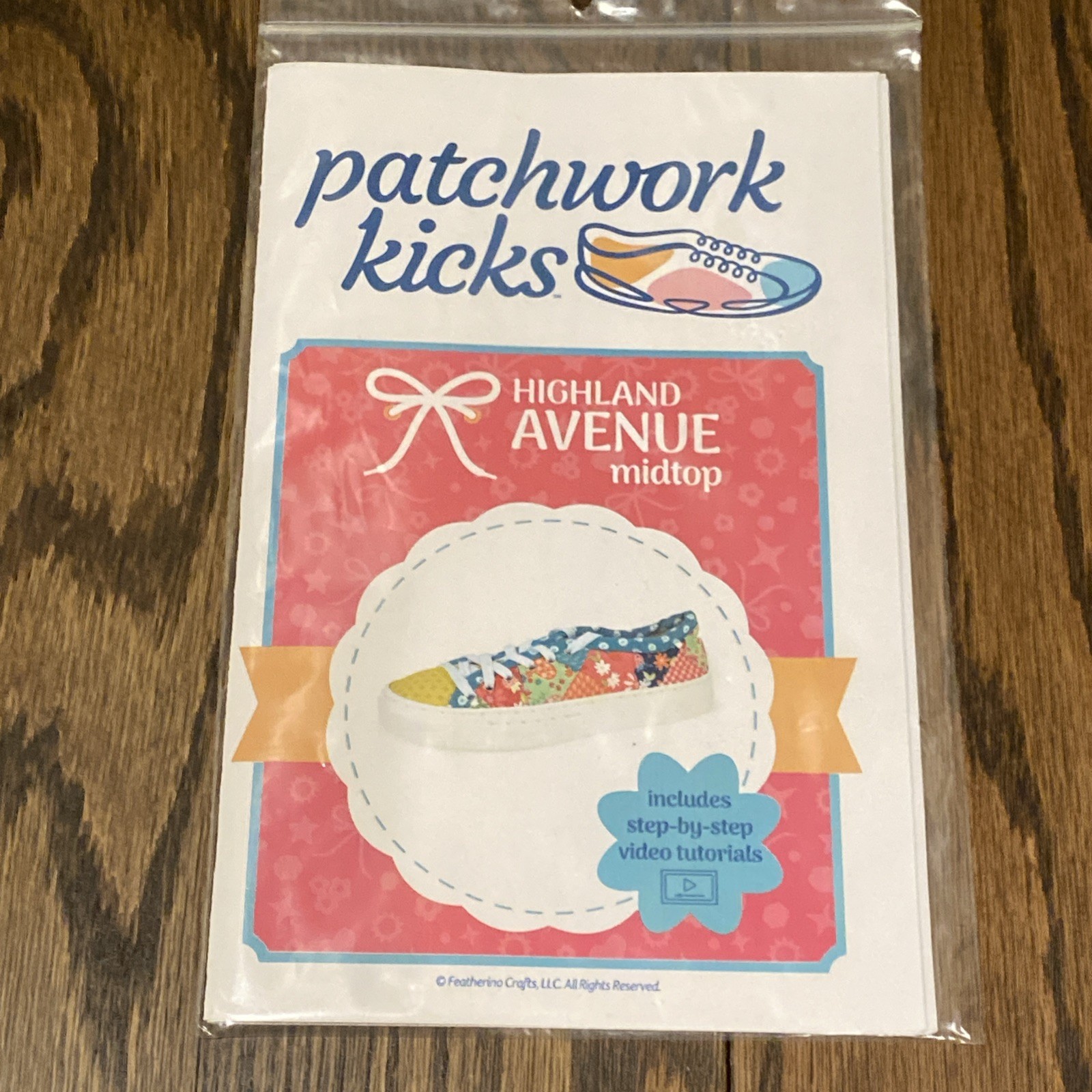 Patchwork Kicks Sneaker Highland Avenue Midtop Pattern and Tools | eBay