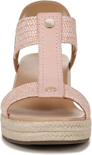 Vionic Women's Calera Wedge Sandal Light Pink Leather Size 7.5 Wide | eBay