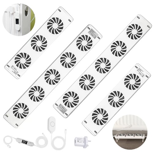 Energy Saving Radiator Fan Heat Output Fans Booster Set Saves ...