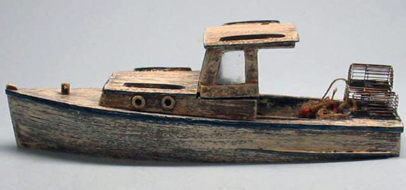 34' LOBSTER BOAT HO Waterline Hull Model Railroad Ship Boat Unptd Resin ...