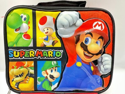 Super Mario Bros Nintendo 2020 Bioworld Soft Insulated Lunchbox Case | eBay