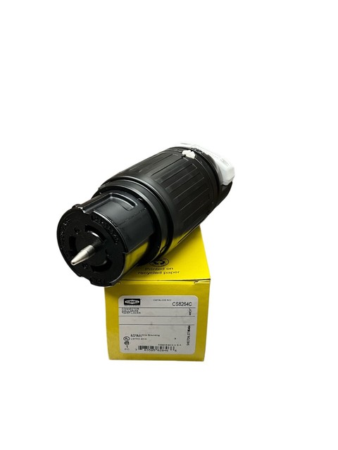 Hubbell CS8264C 2-Pole Locking Connector - Black for sale online | eBay